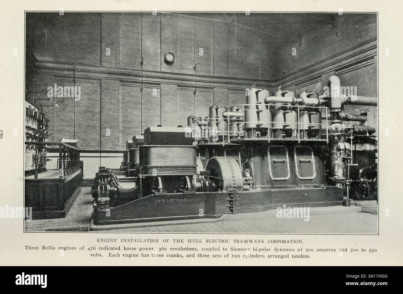 Engine installation of the Hull Electric Tramways Corporation Three ...