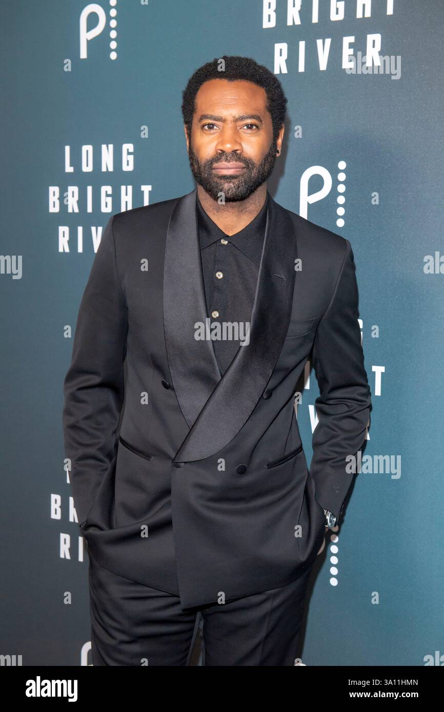 New York, United States. 05th Mar, 2025. Nicholas Pinnock attends the ...