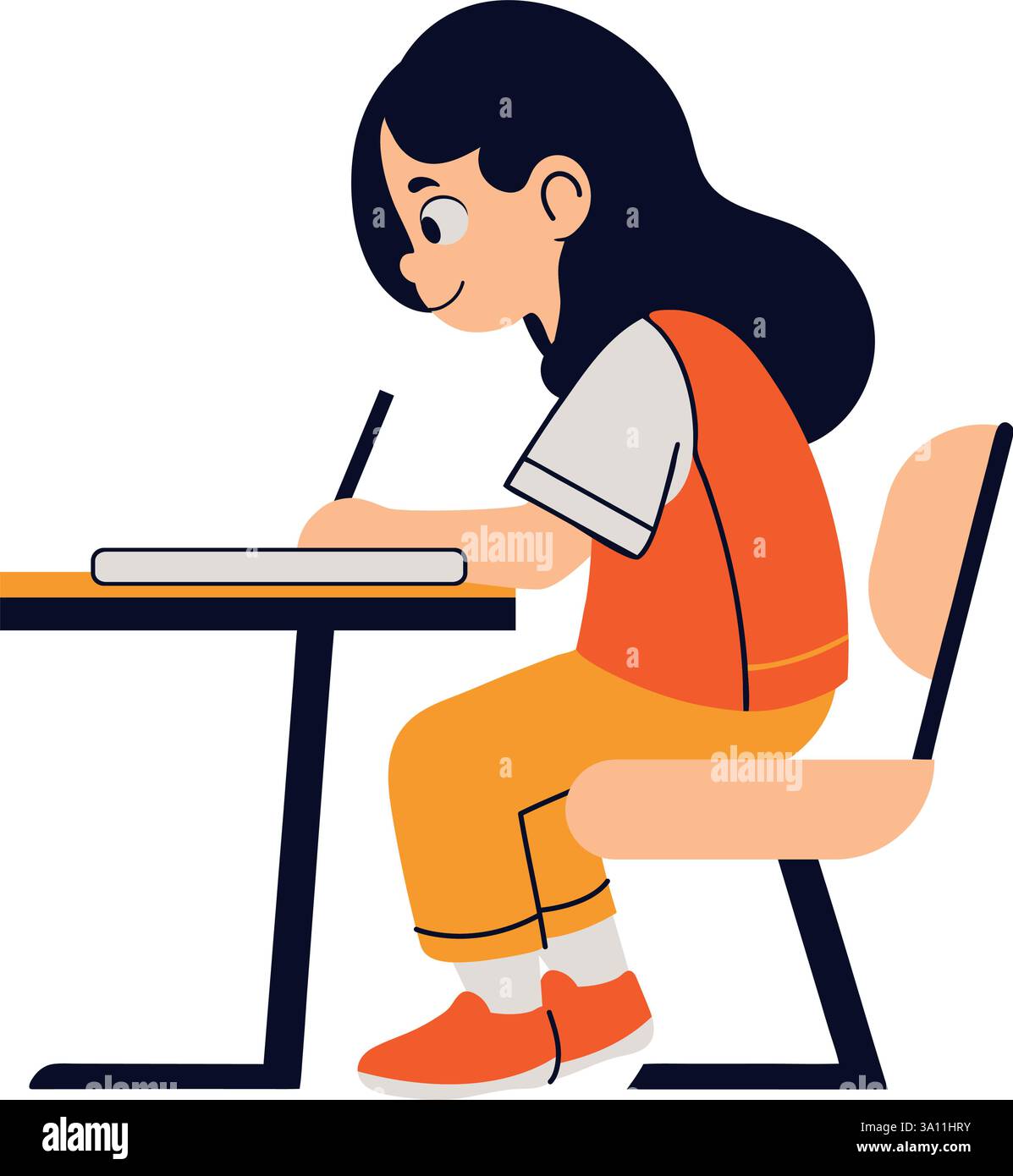 Table focused Stock Vector Images - Alamy