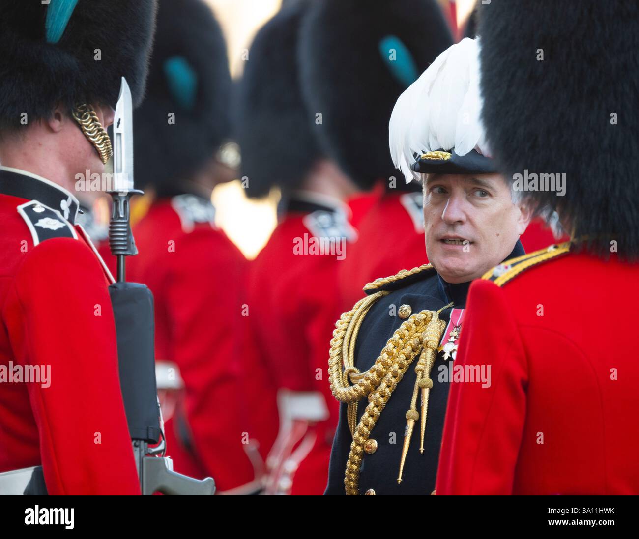 Wellington Barracks, London, UK. 6th March, 2025. Annual inspection of ...