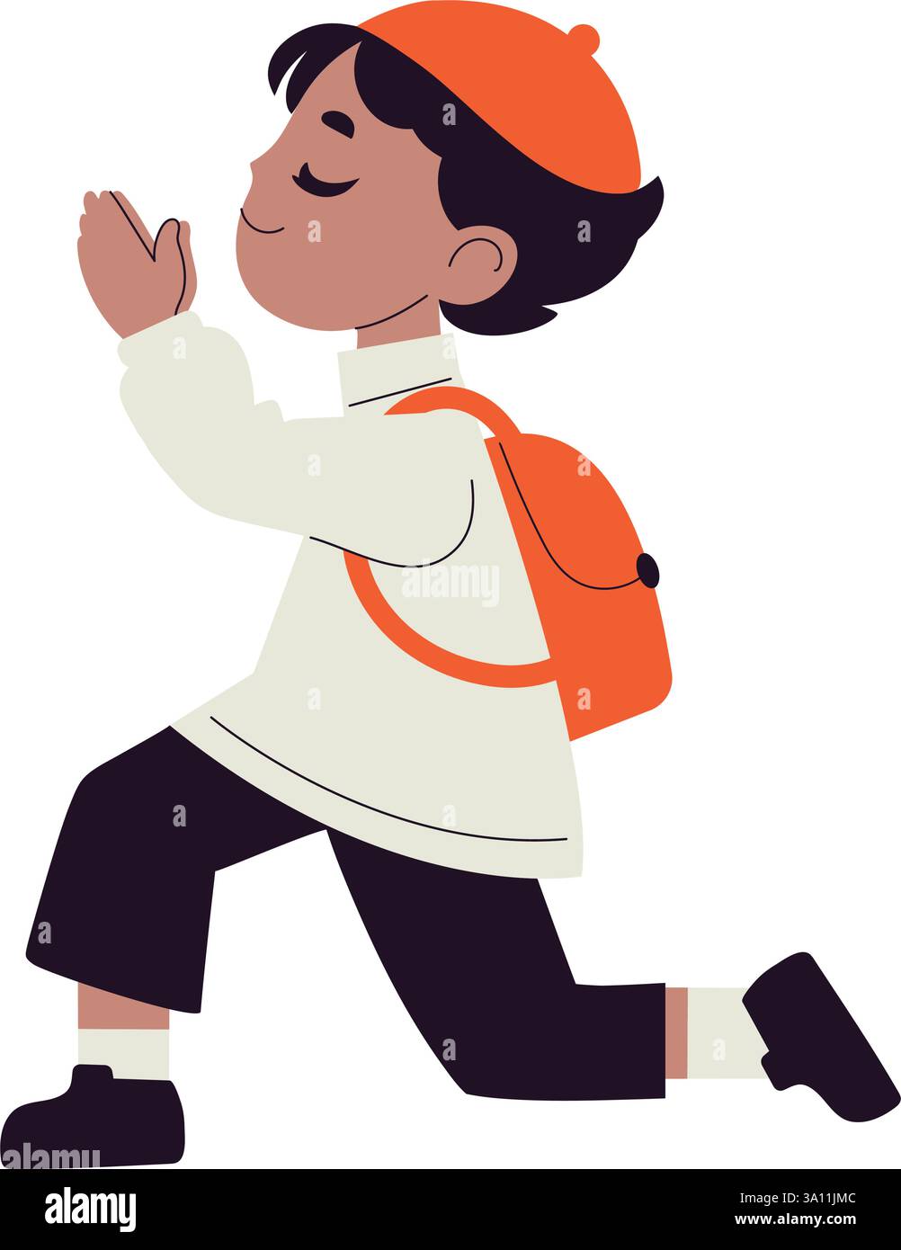 Student Praying School Stock Vector Image & Art - Alamy