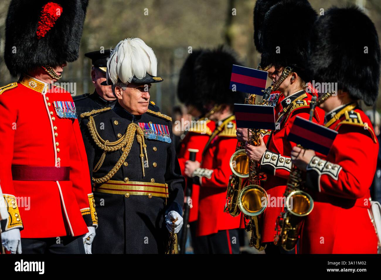 London, UK. 6th Mar, 2025. 7 Company Coldstream Guards and their ...