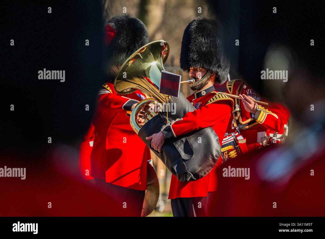 London, UK. 6th Mar, 2025. 7 Company Coldstream Guards and their ...
