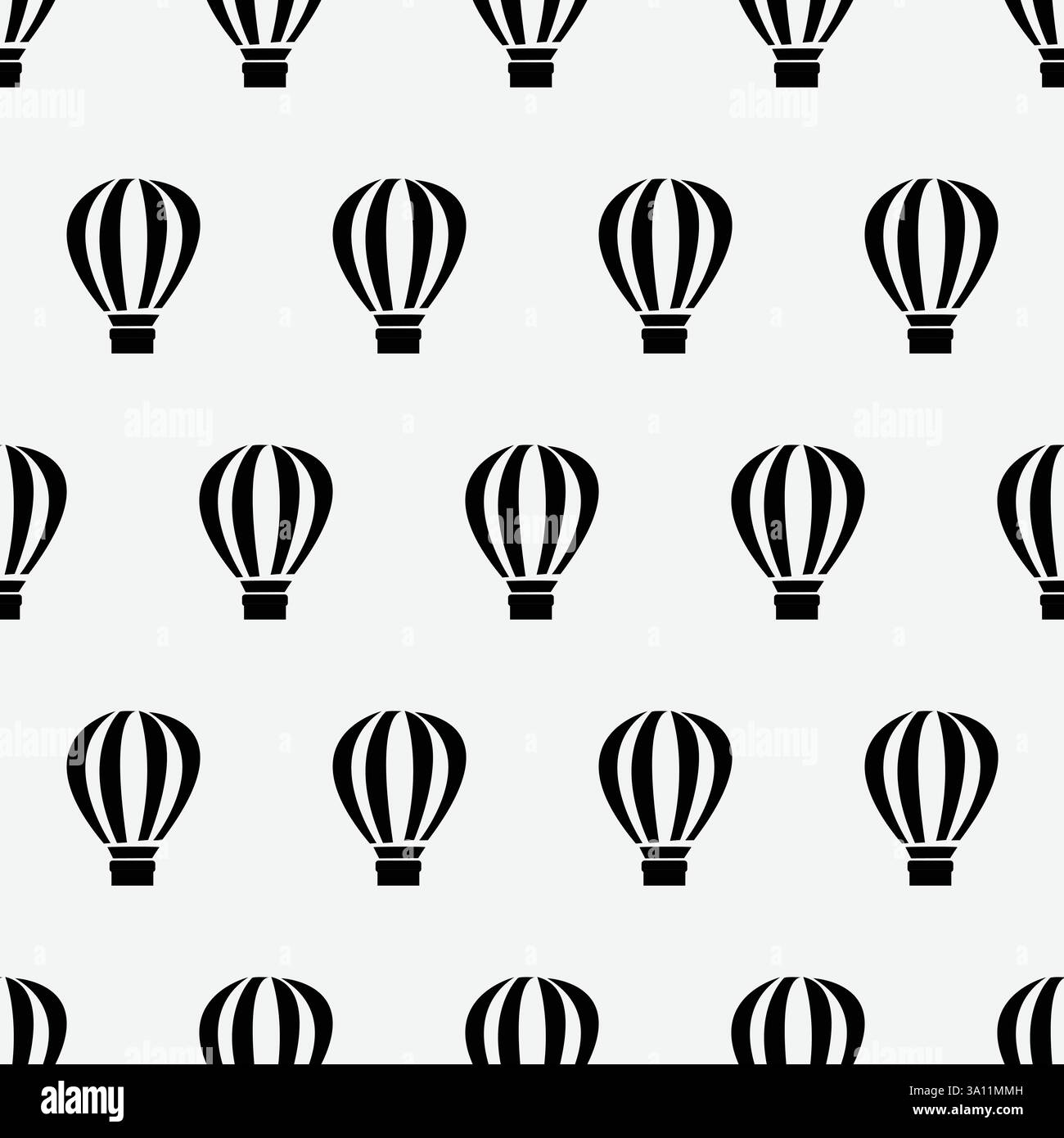 Parachute Icon Seamless Pattern, Air Drag Device Icon Vector Art ...