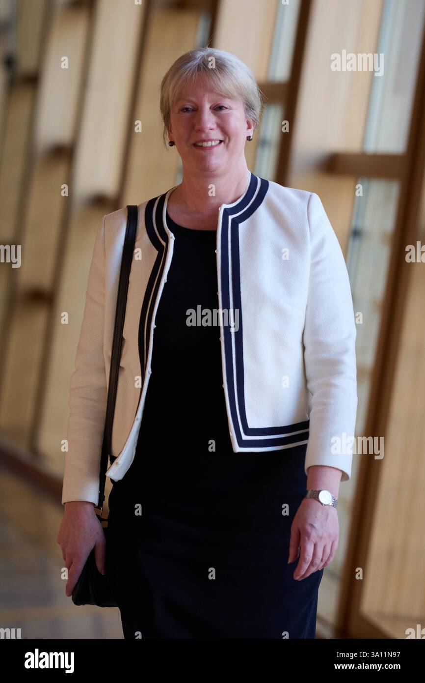 Edinburgh Scotland, UK 06 March 2025. Cabinet Secretary for Finance and ...