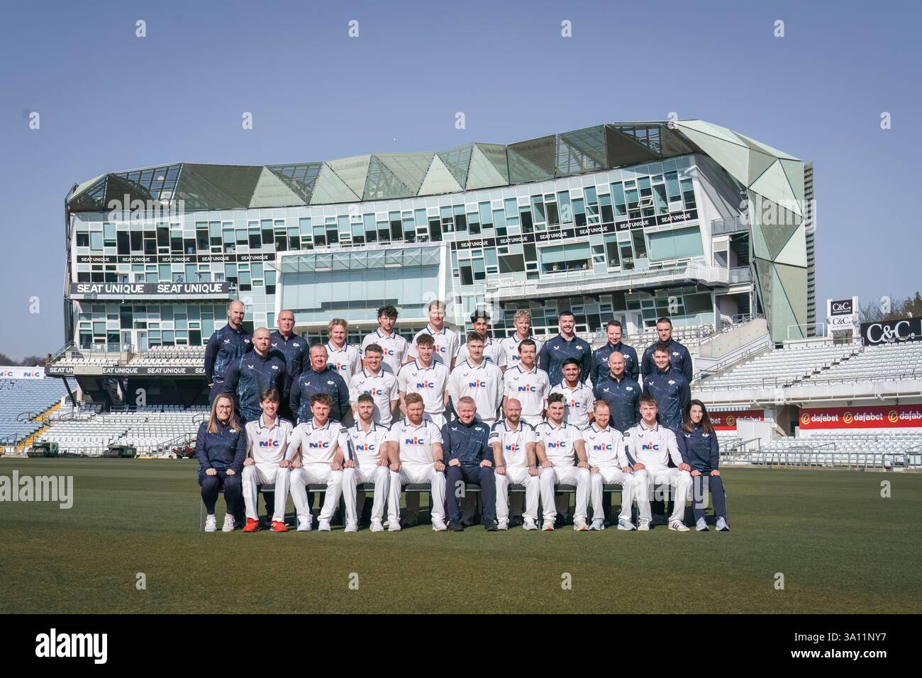 Yorkshire County Cricket Club teams’ Photo-call 6 March 2025. Leeds ...