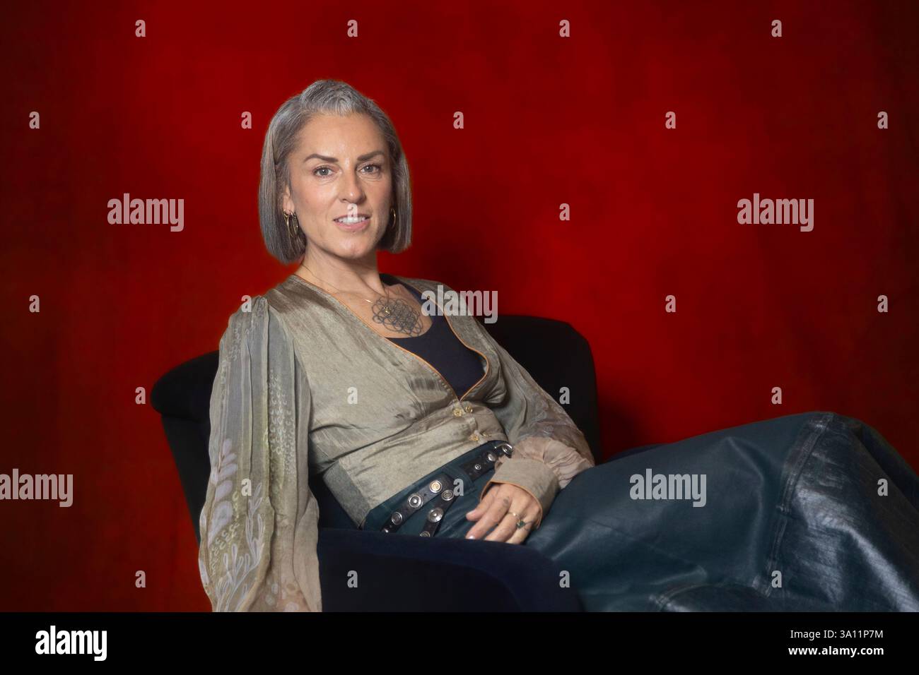 La Mari de Chambao poses for Europa Press, March 6, 2025, in Madrid ...