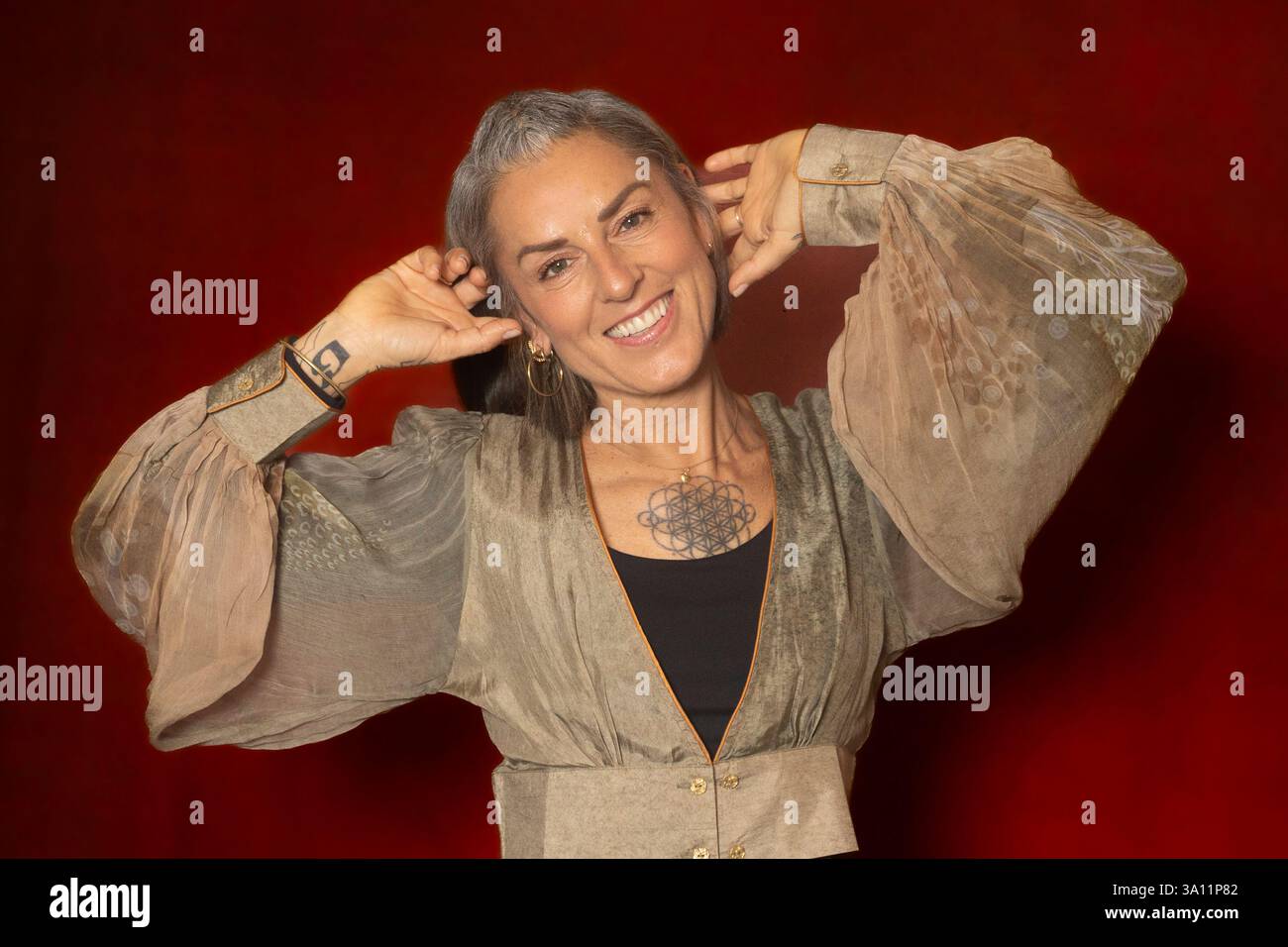 La Mari de Chambao poses for Europa Press, March 6, 2025, in Madrid ...
