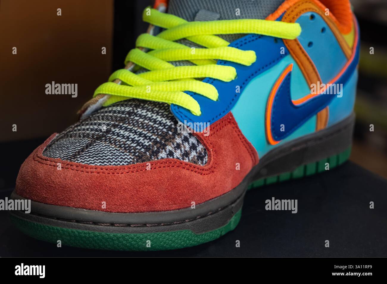Colorful Stylish Sneakers Nike Dunk SB What the Paul. NIKE SB What the ...