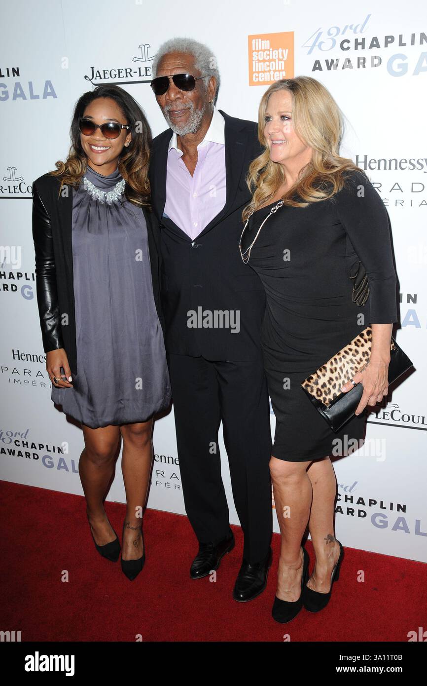 Alexis Freeman, Morgan Freeman and President of the Producer's Guild of ...