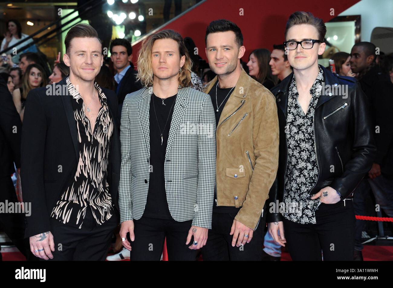 McFly arrives for the European film premiere of "Captain America ...
