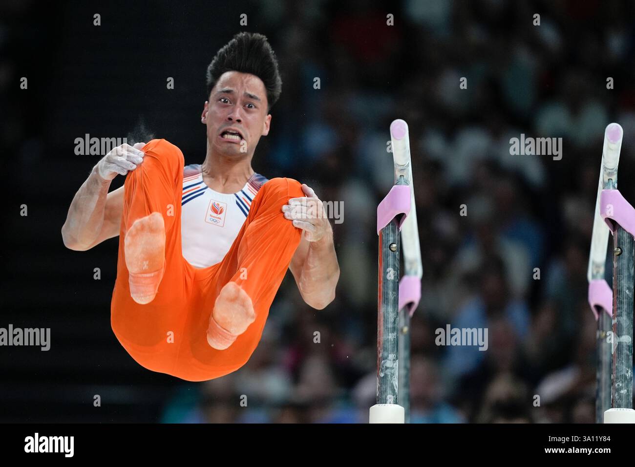 FILE - Loran de Munck, of the Netherlands, competes on the parallel ...