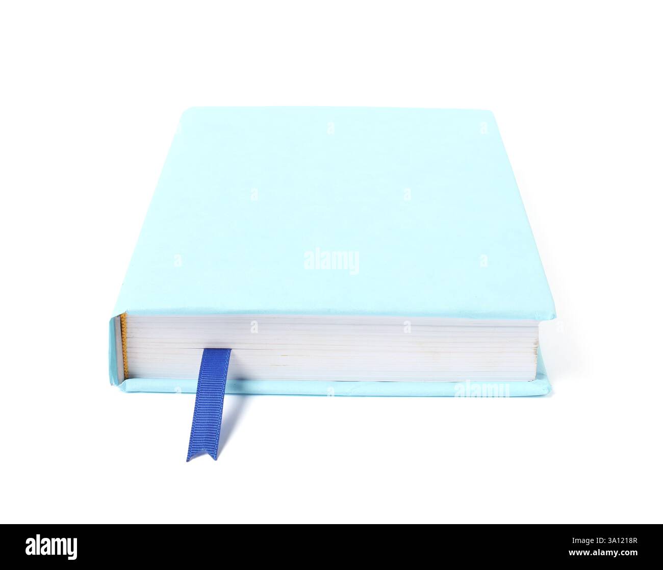 Book with ribbon bookmark isolated on white Stock Photo - Alamy