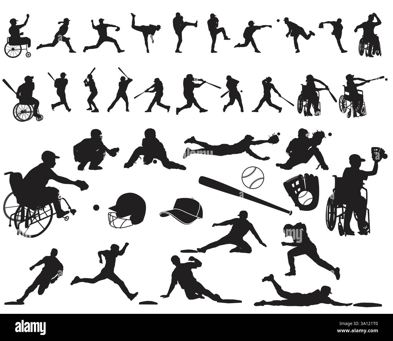 Wheelchair baseball cap Stock Vector Images - Alamy