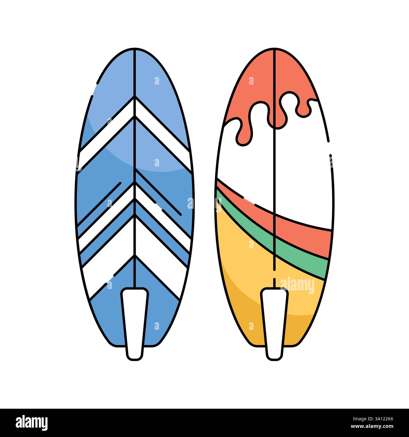 Surfboards icon, beach adventure, seaside vector design Stock Vector Image & Art - Alamy
