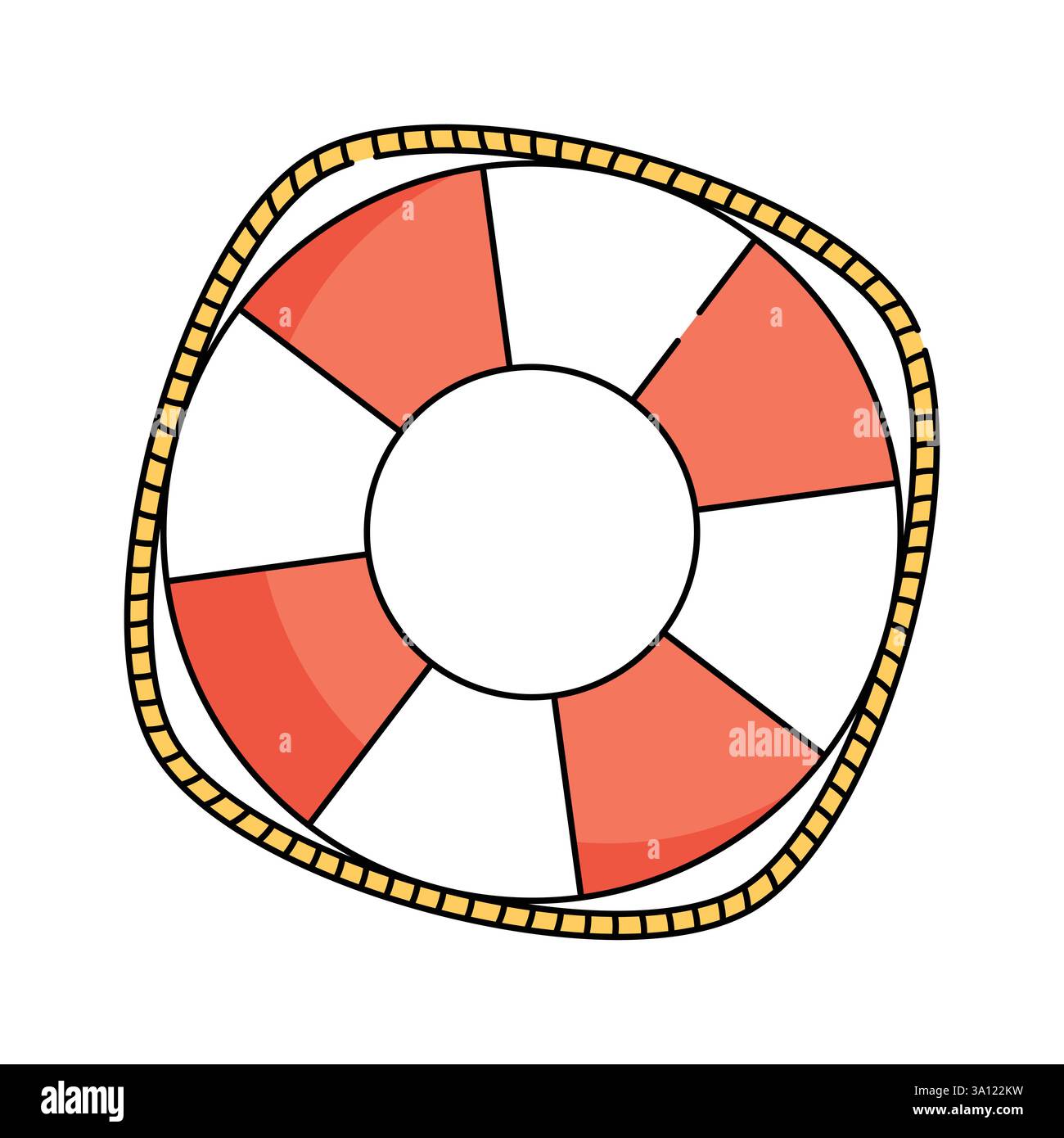 Lifesaver ring, safety, beach, water sports, lifebuoy vector illustration Stock Vector Image ...