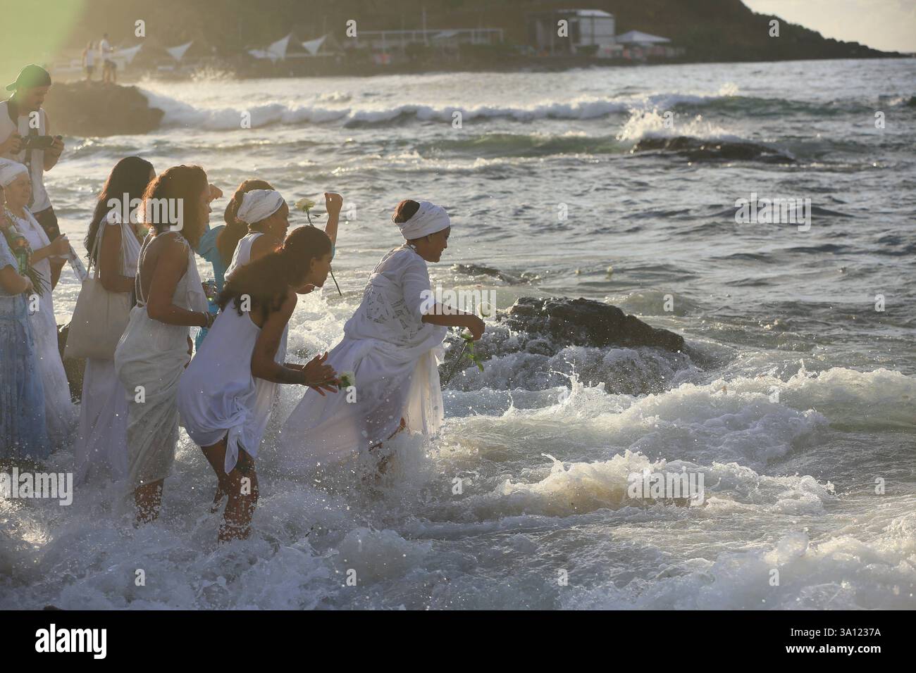 party in honor of yamanja in salvador salvador, bahia, brazil ...