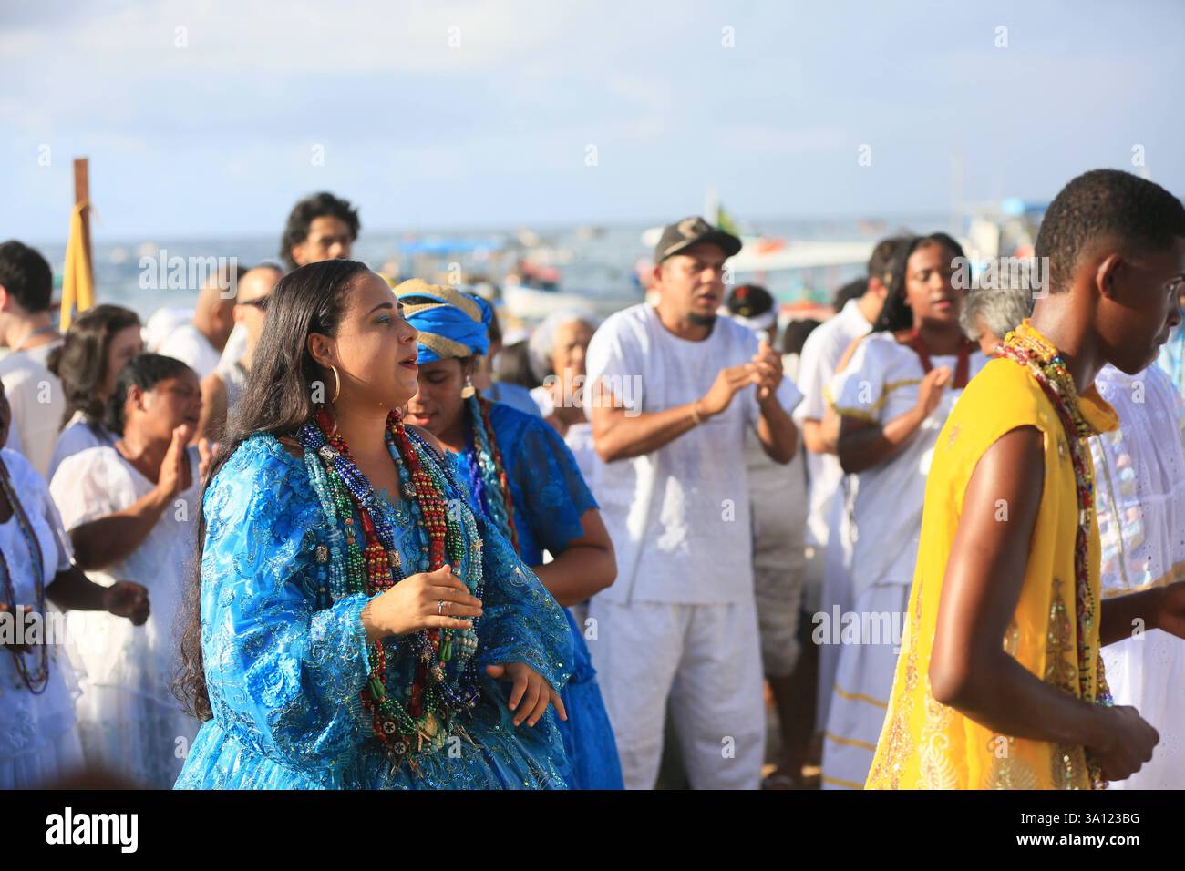 party in honor of yamanja in salvador salvador, bahia, brazil ...