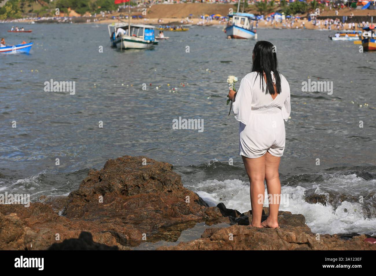 party in honor of yamanja in salvador salvador, bahia, brazil ...