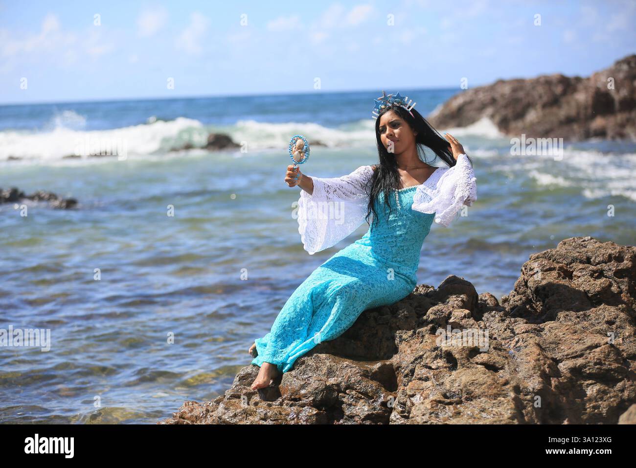 party in honor of yamanja in salvador salvador, bahia, brazil ...