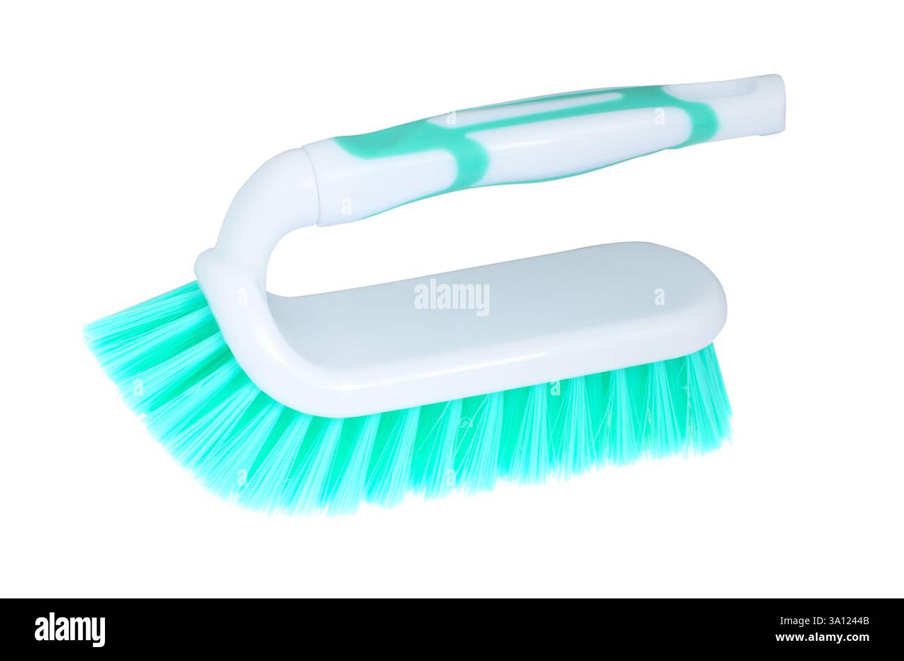 Cleaning brush with ergonomic handle isolated Stock Photo - Alamy