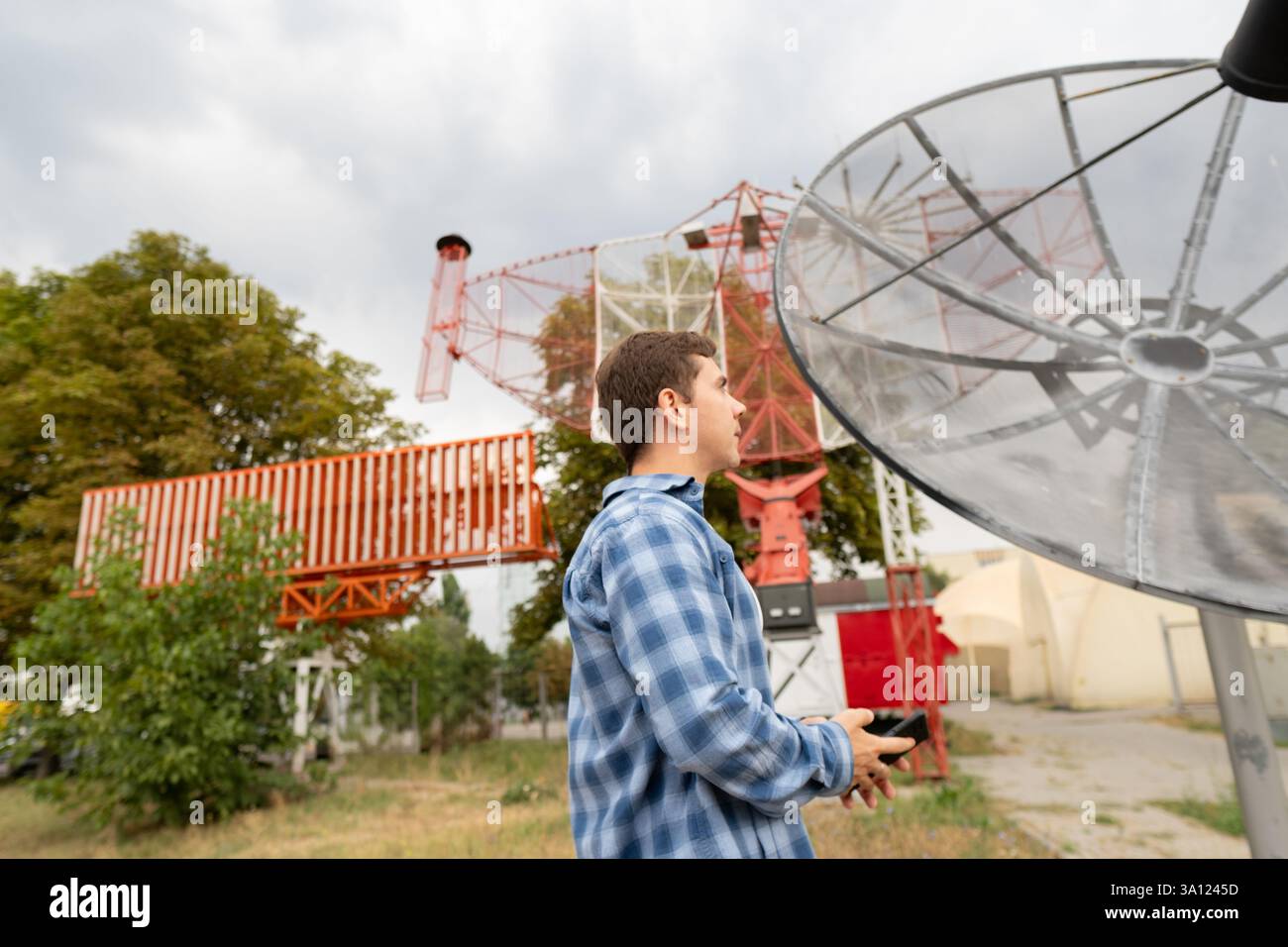 Radio telescope designer developing concepts and designing new types of ...