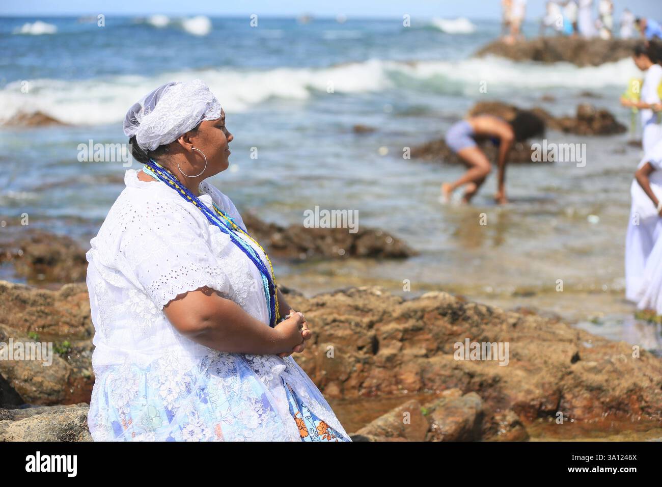 party in honor of yamanja in salvador salvador, bahia, brazil ...