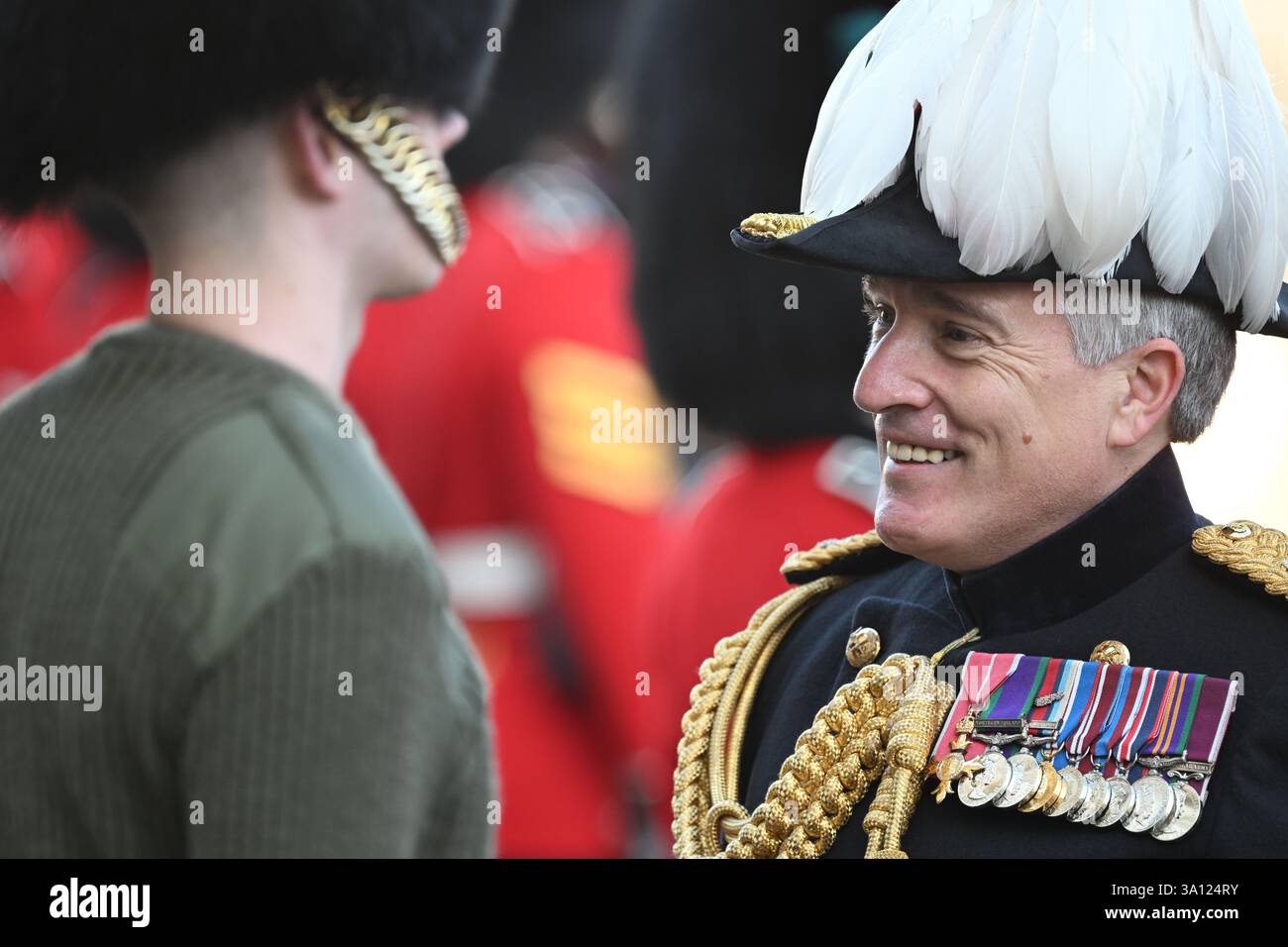 Wellington Barracks, London, UK. 6th Mar, 2025. Annual inspection of ...