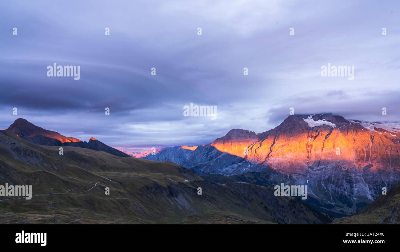 Sunset in the Eiger Region – Breathtaking Views of the Jungfrau Region ...