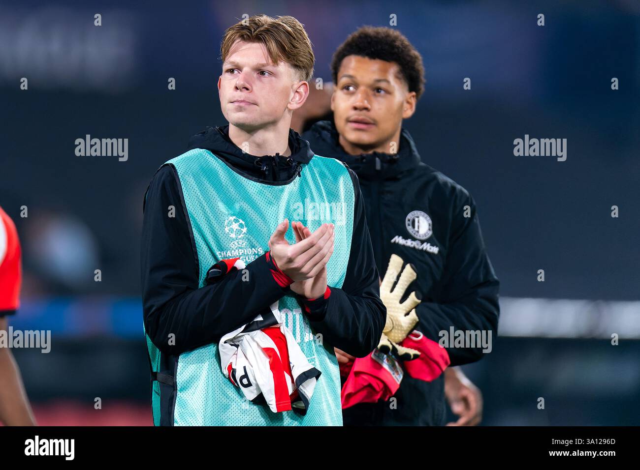 ROTTERDAM, NETHERLANDS - MARCH 5: Jan Plug of Feyenoord applauds for ...
