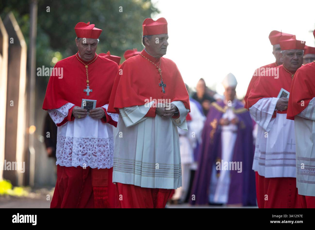 Rome, Italy, 5 March 2025. A procession, led by cardinal Angelo de ...