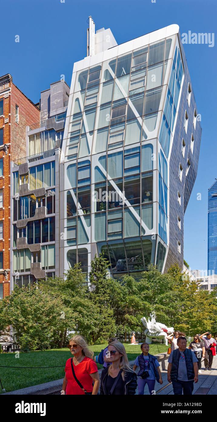 HL23, the cantilevered glass-walled apartment building with exposed ...