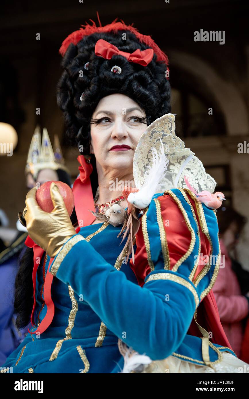 Venice, Venice, Italy, March 04, 2025, Typical Venetian masks at the ...
