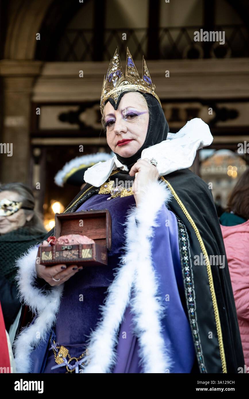 Venice, Venice, Italy, March 04, 2025, Typical Venetian masks at the ...