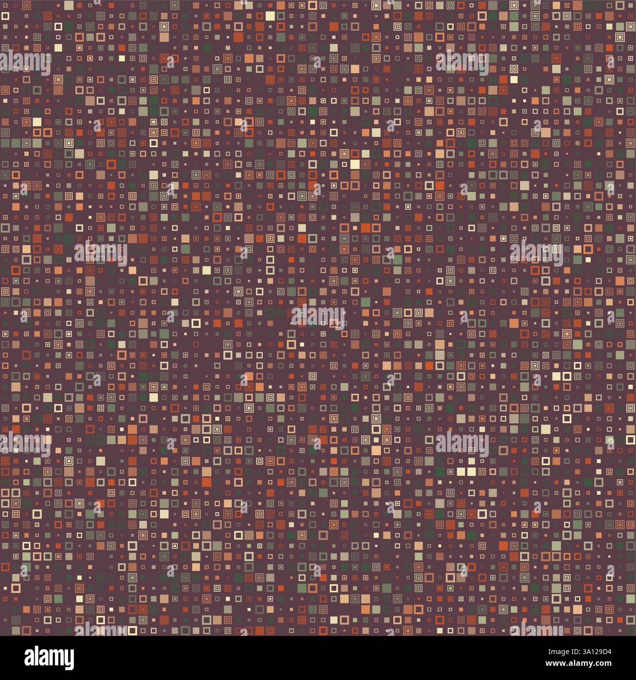 Abstract geometric design. Various style squares in multiple colors ...