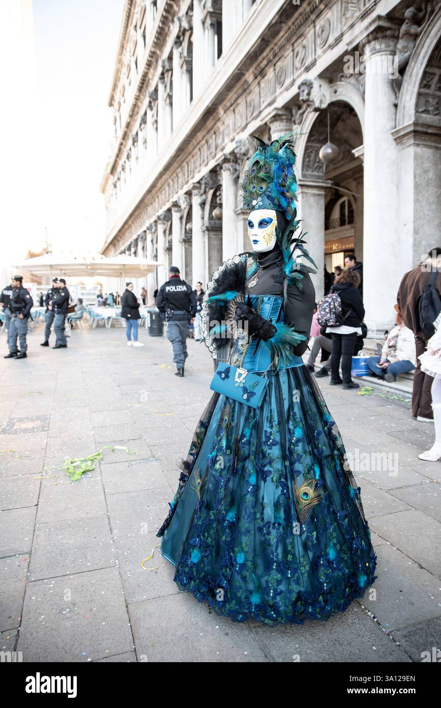 Venice, Venice, Italy, March 04, 2025, Typical Venetian masks at the ...