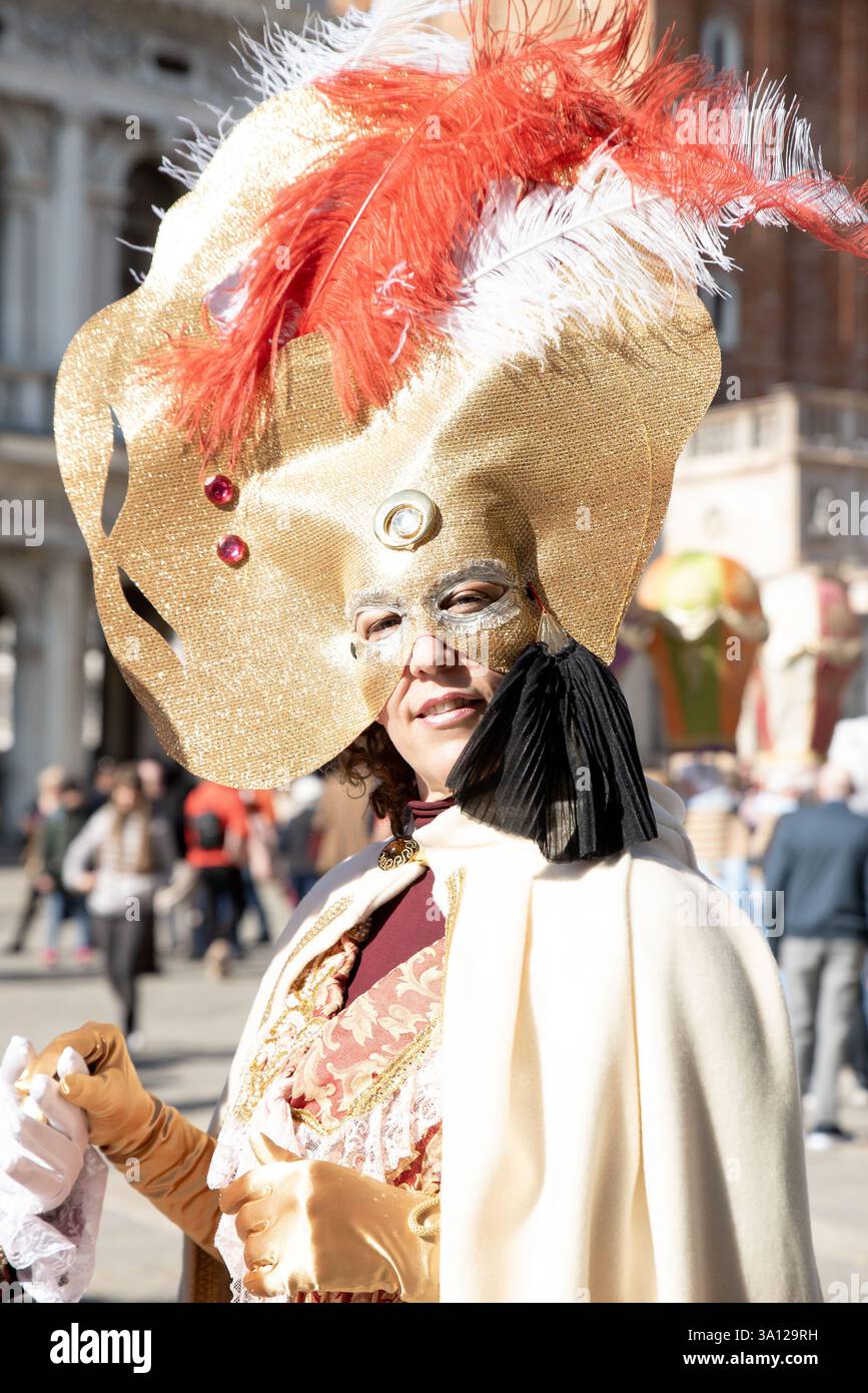 Venice, Venice, Italy, March 04, 2025, Typical Venetian masks at the ...