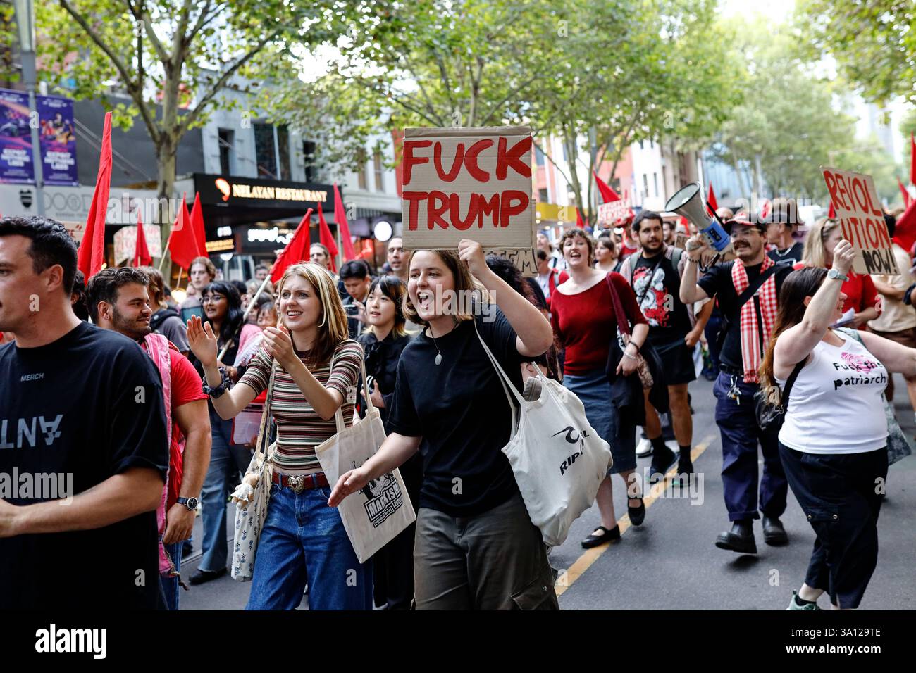 EDITOR'S NOTE : Image depicts profanityProtesters holds their placards ...