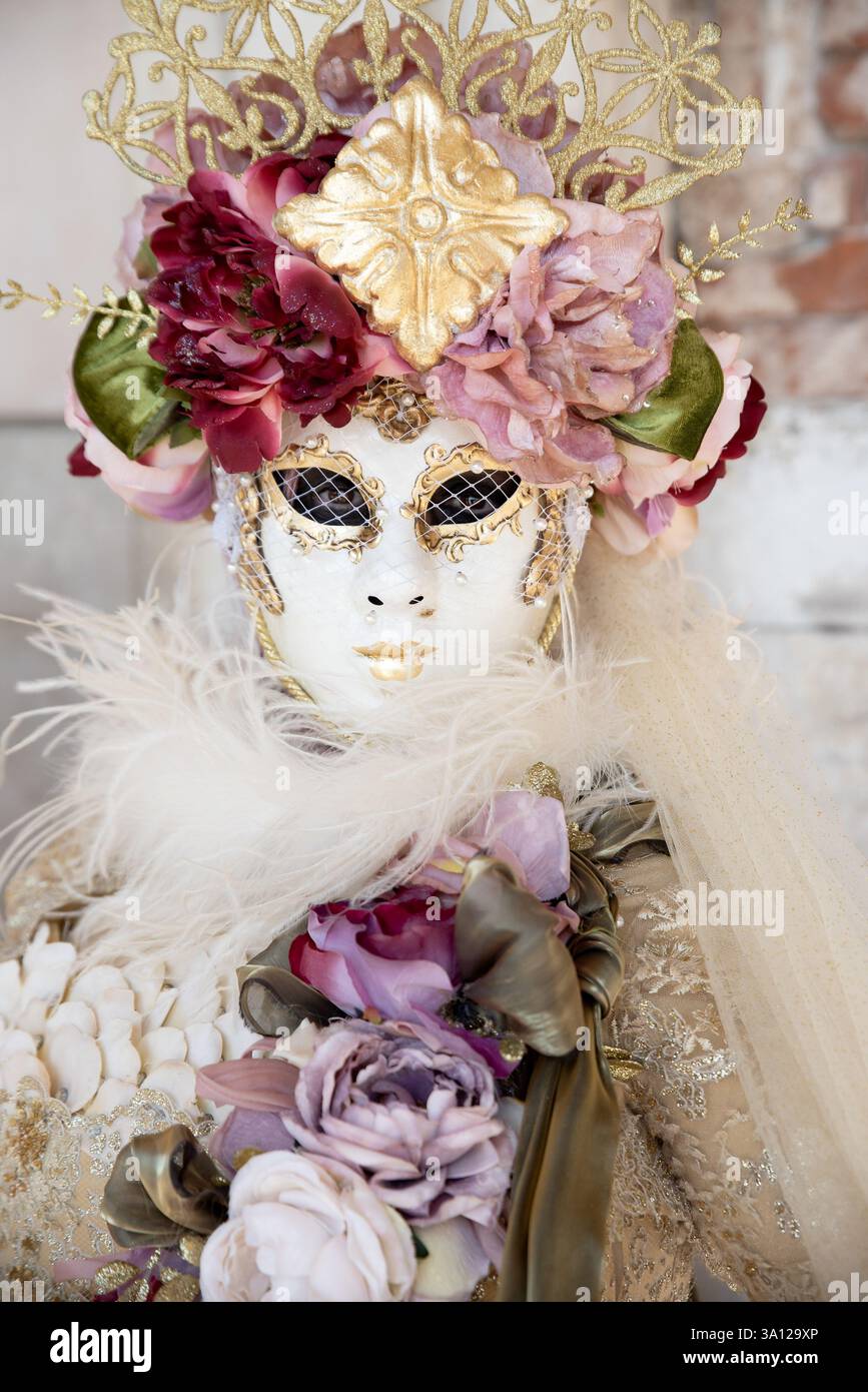 Venice, Venice, Italy, March 04, 2025, Typical Venetian masks at the ...