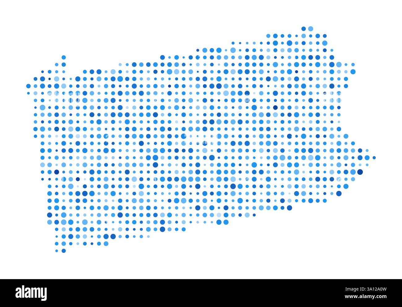 Pennsylvania Dot Map. US State Digital Style Shape. Pennsylvania vector ...