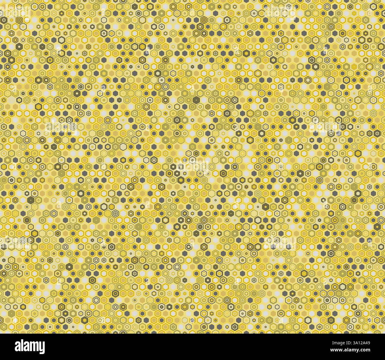 Seamless Hexagon Pattern. Geometric shapes of varied style and color ...