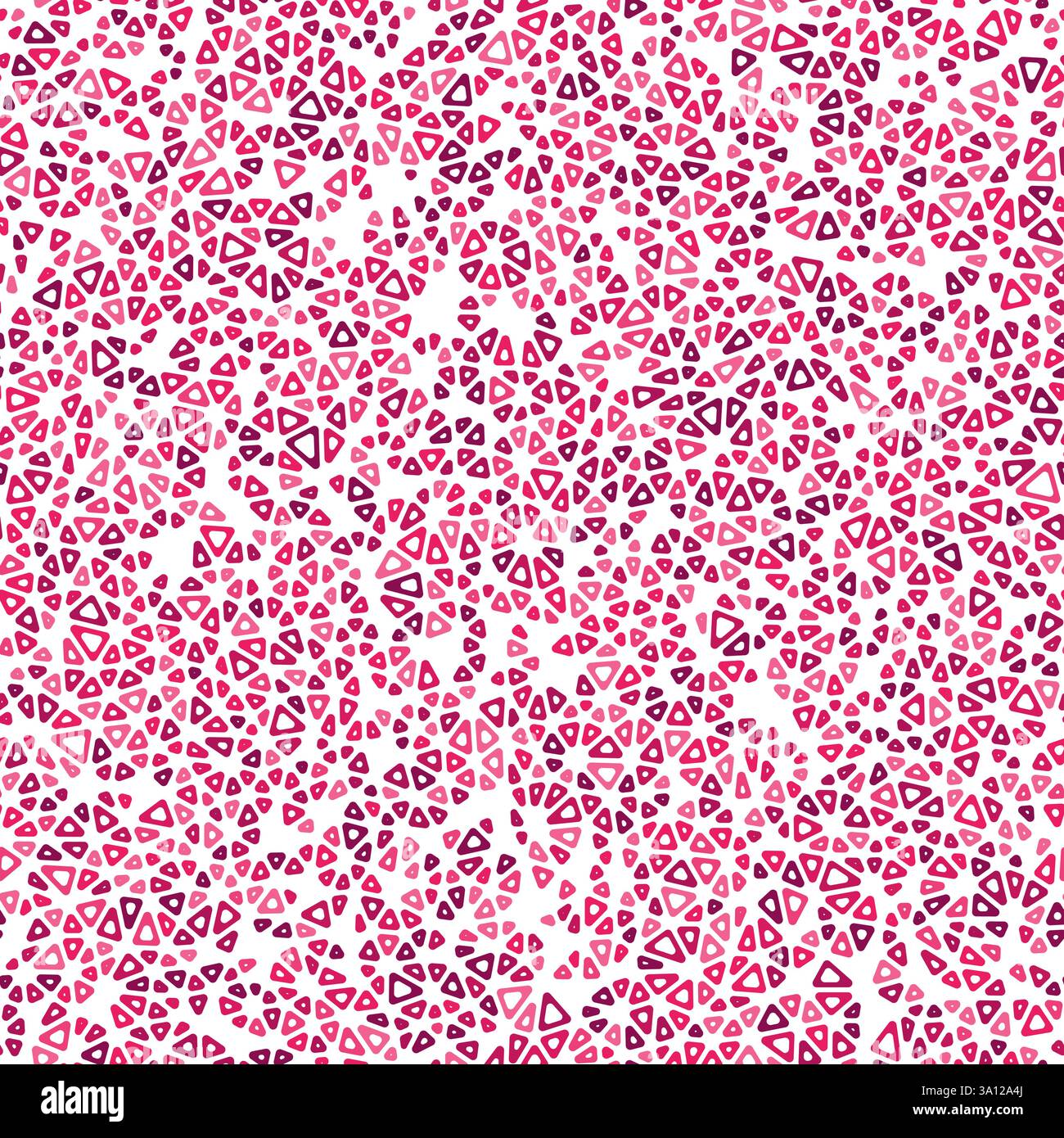 Abstract background with geometric mosaic shapes. Tiny triangles size. Monotone style. Rounded ...