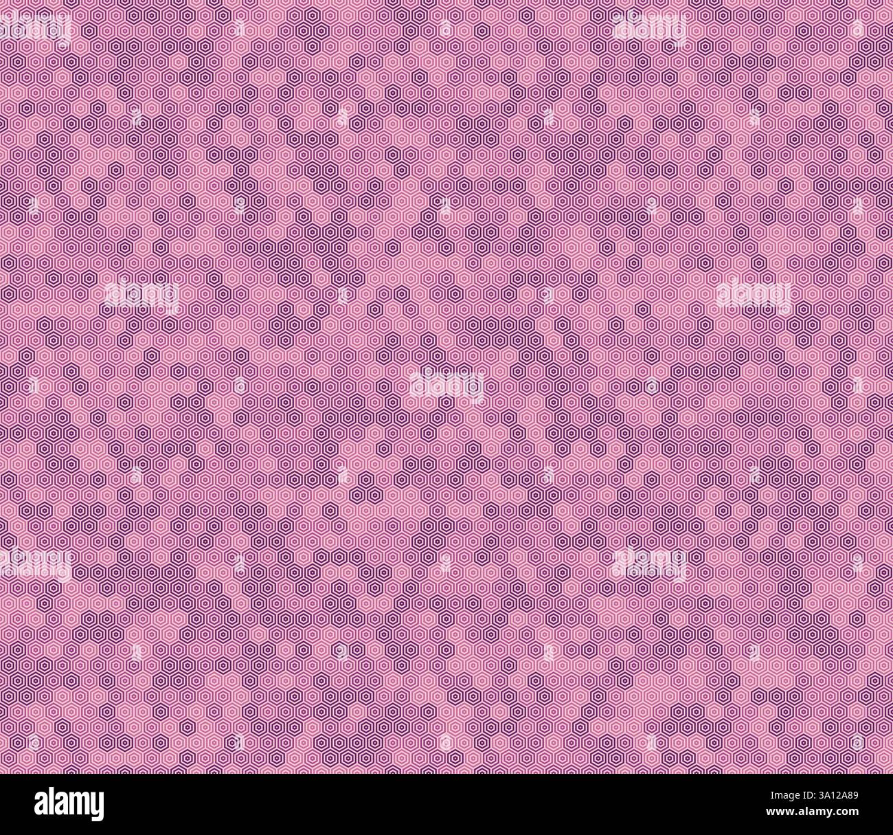 Geometric template background. Stacked hexagon bold mosaic cell. Pink ...
