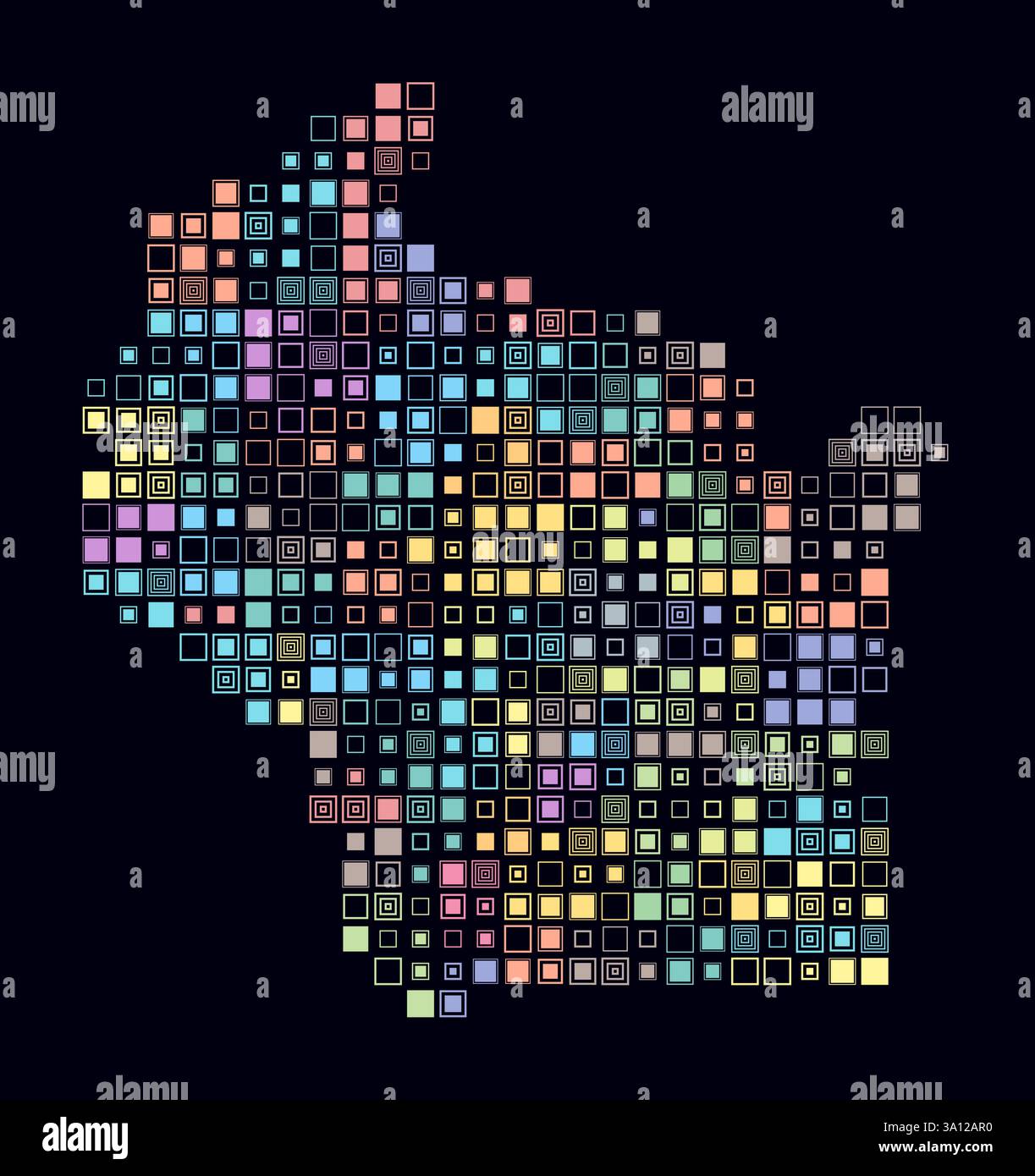 Usa digital map midwest hi-res stock photography and images - Alamy