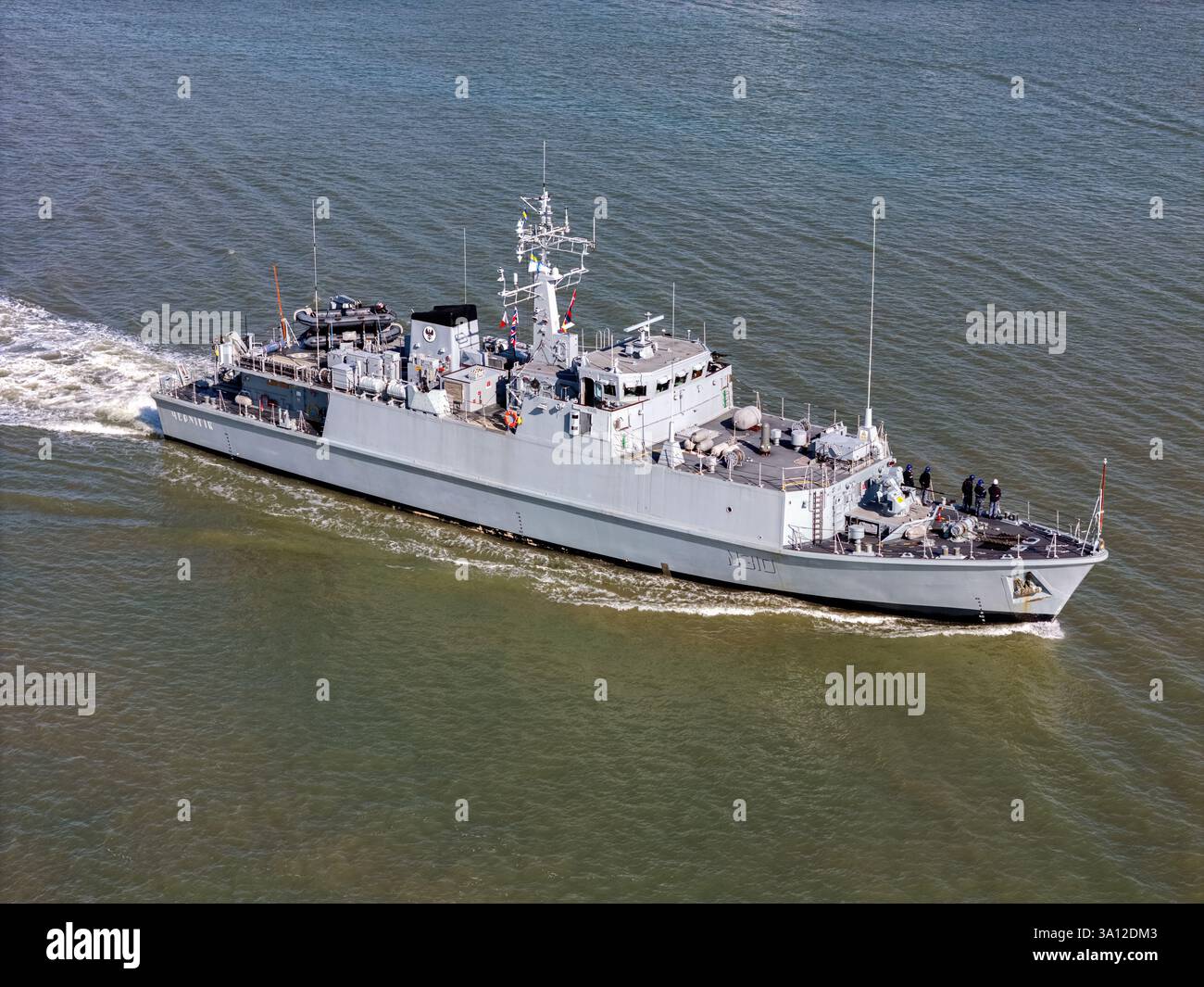 UNS Chernihiv (M310), a Sandown class mine warfare vessel operated by ...