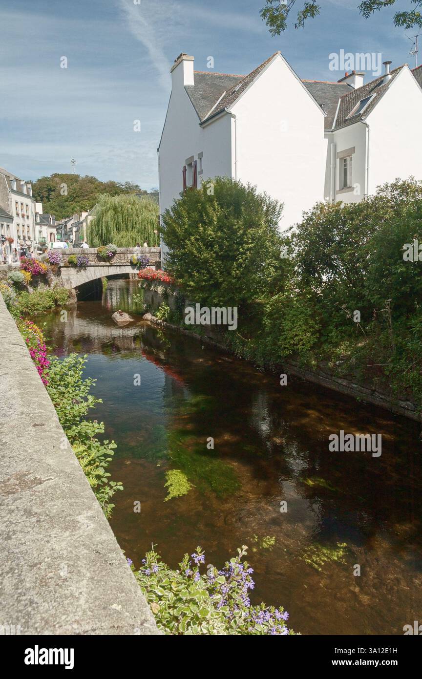 The river Aven on a summer’s day in Pont-Aven Brittany France Stock ...