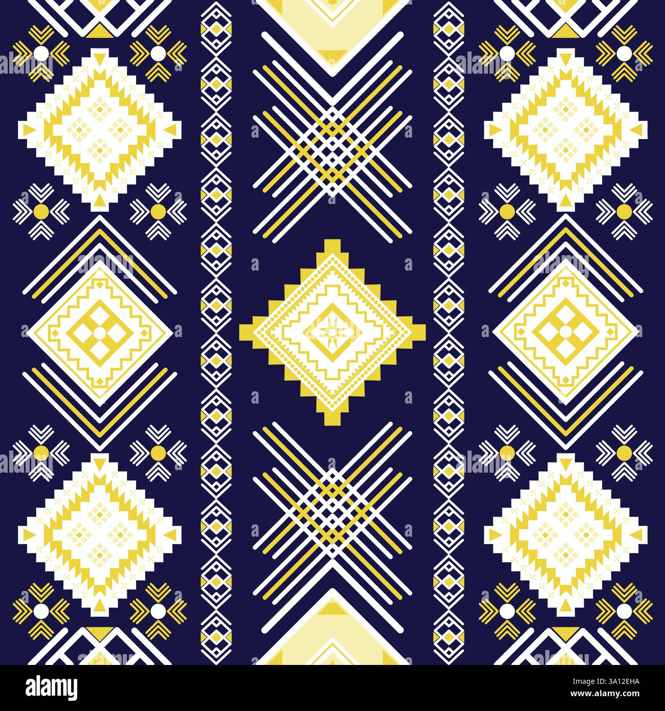 geometric pattern triangle and square shape in native fabric and carpet ...