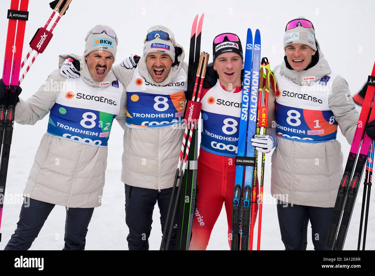 Jonas Baumann, Jason Rueesch, Valerio Grond, and Cyril Faehndrich, from ...