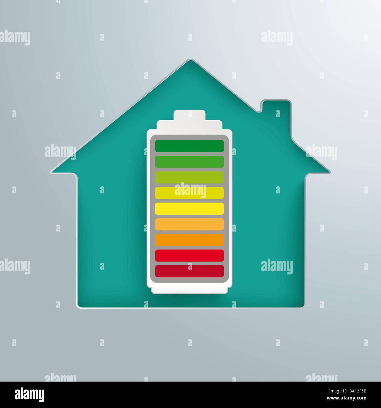 House Battery Storage Green home with home battery storage Stock Photo ...