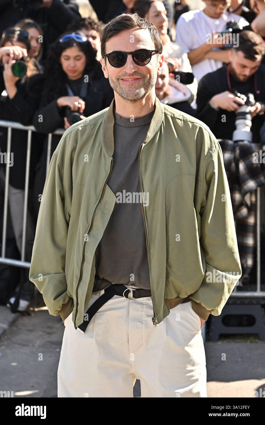 Nicolas Ghesquiere arriving at Rabanne show during Paris Fashion Week ...